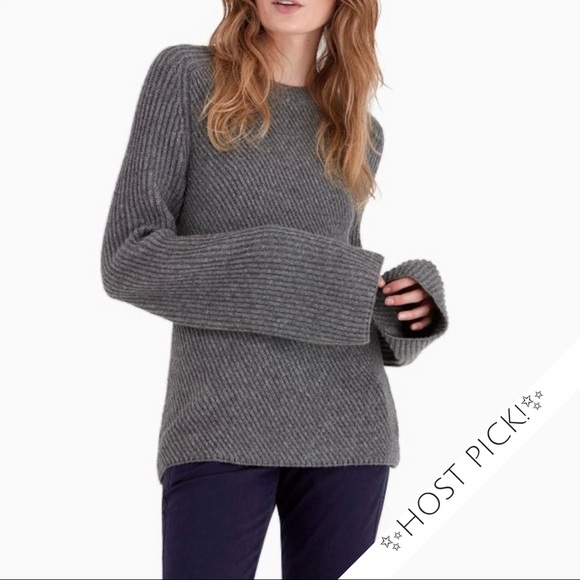 A.L.C. | Sweaters | Hpnwt Alc Gray Sweater Baby Camel Bell Alc | Poshmark